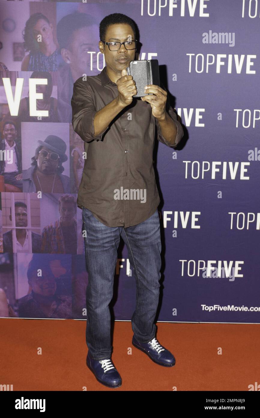 Comedian Chris Rock at the Australian Premiere of "Top Five" in Sydney ...