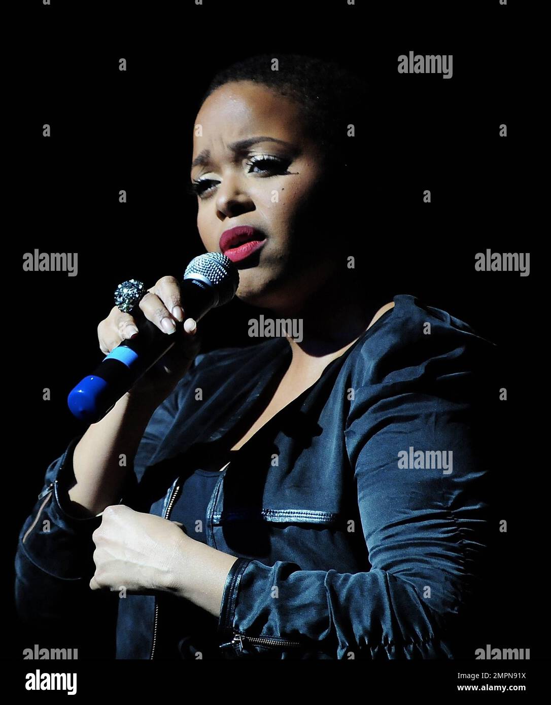 Chrisette Michelle performs live during the "Love And Laughter" Tour at ...