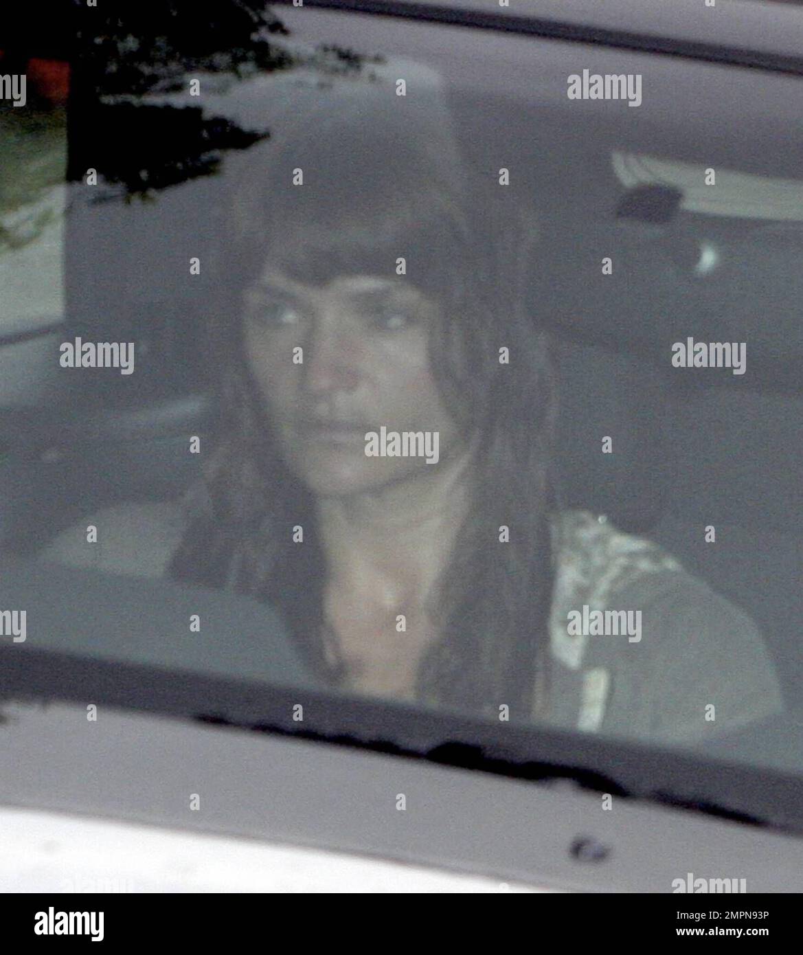 Helena Christensen not looking her best as she catches a ride with ...