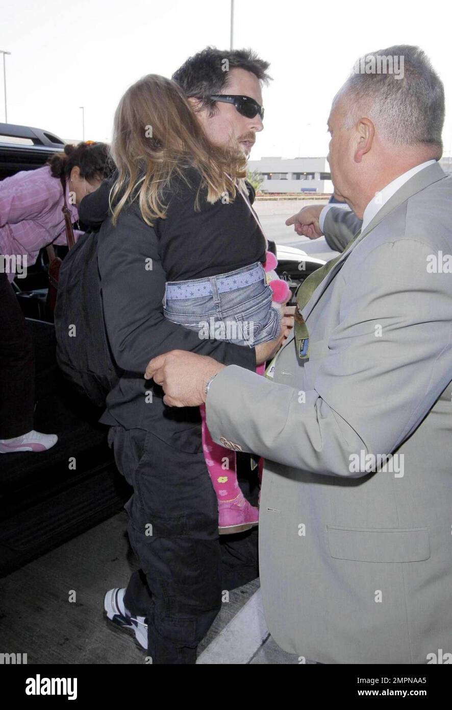 Christian bale and daughter emmeline bale hi-res stock photography and ...