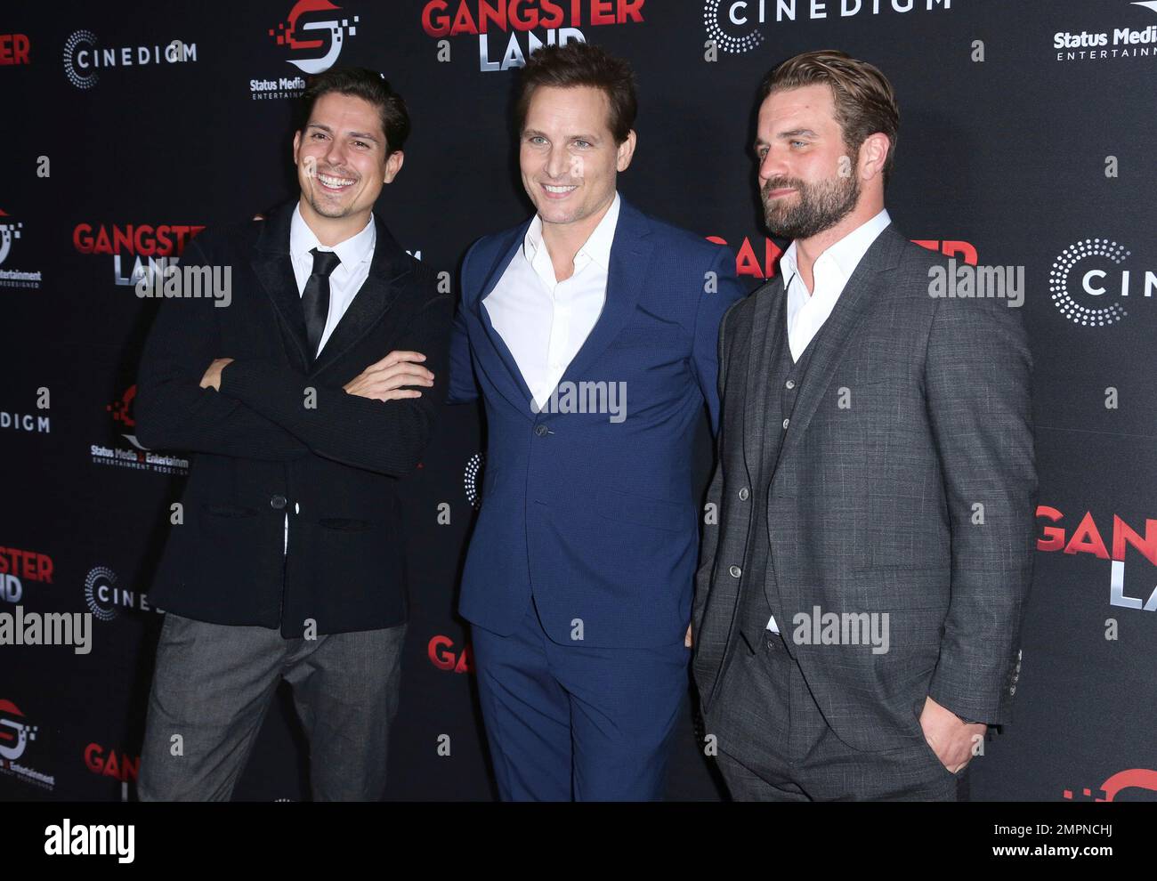 Sean Faris, from left, Peter Facinelli and Milo Gibson arrive at the ...