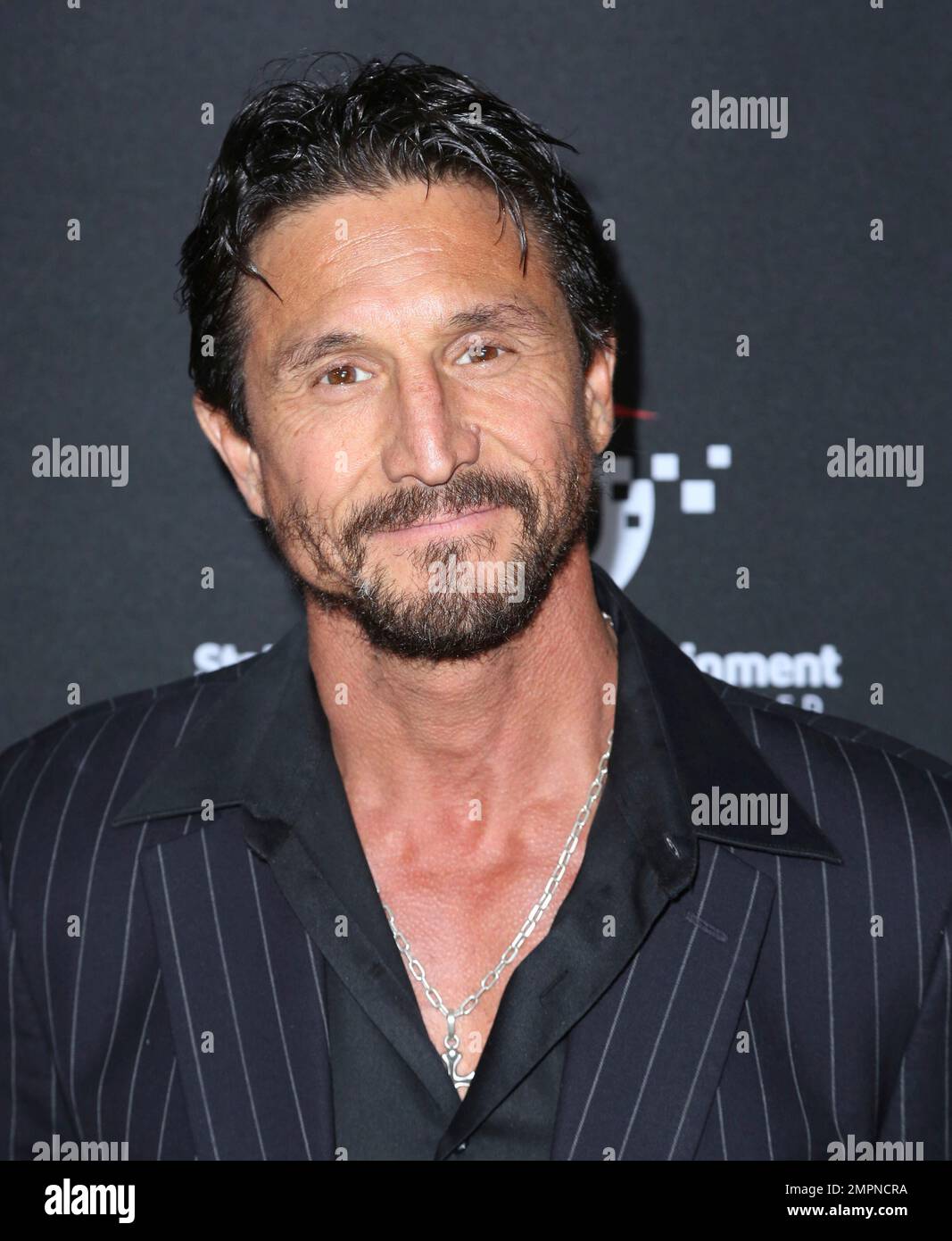 Thomas Strada arrives at the Los Angeles premiere of "Gangster Land" at ...