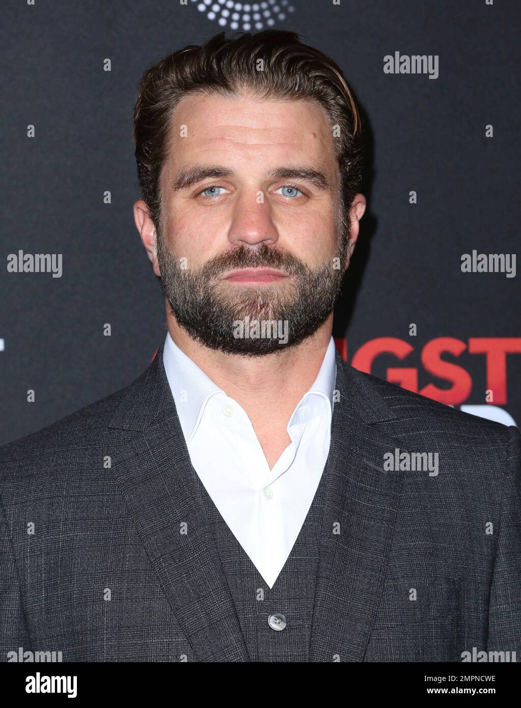 Milo Gibson arrives at the Los Angeles premiere of "Gangster Land" at ...