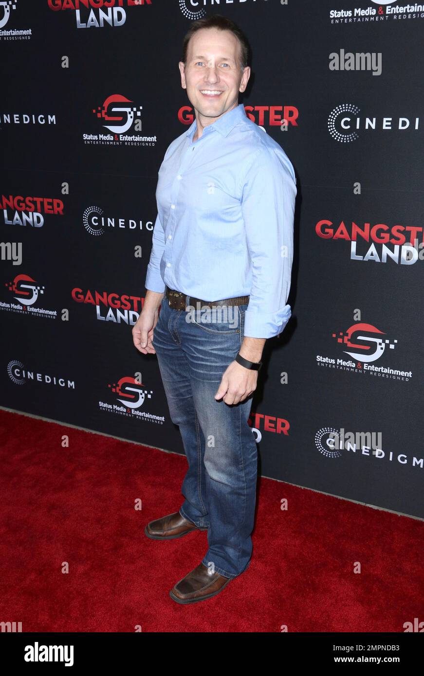 Ronnie Kerr arrives at the Los Angeles premiere of "Gangster Land" at ...