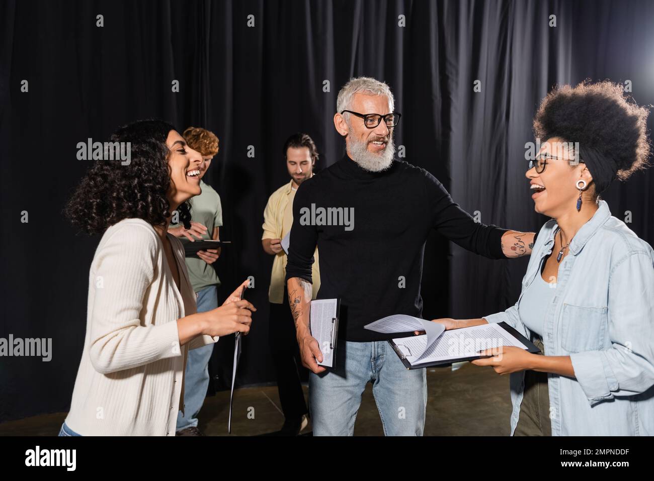 Acting class african american students hi-res stock photography and ...