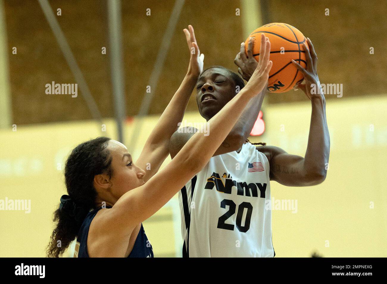 Army Staff Sgt. Aisha Nelson drives to the net during the 2022 Armed ...