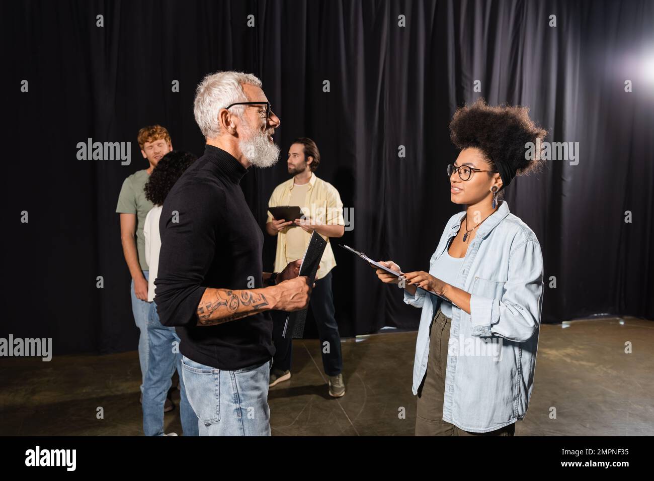 Acting class african american students hi-res stock photography and ...