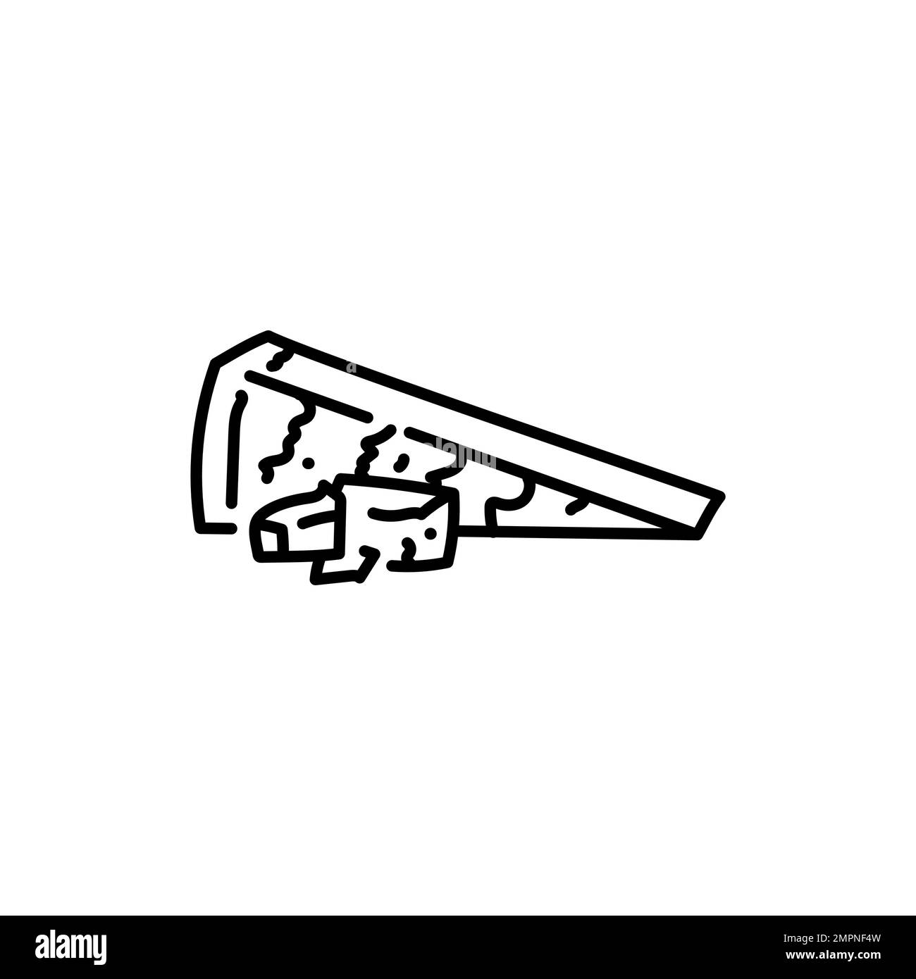 Parmesan cheese black line icon. Dairy product. Pictogram for web page ...
