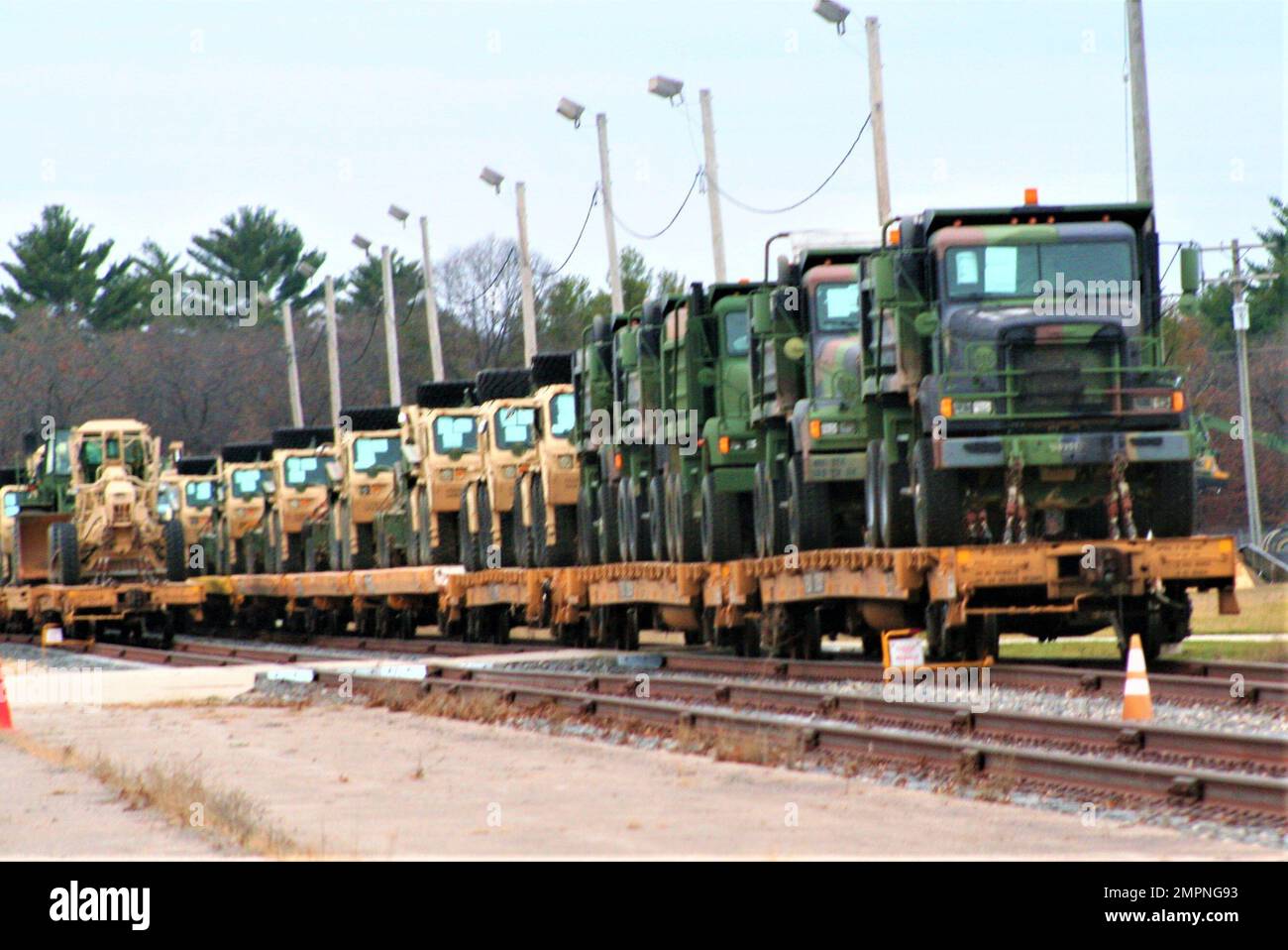 Railcars that were loaded by Soldiers with the Army Reserve’s 411th ...