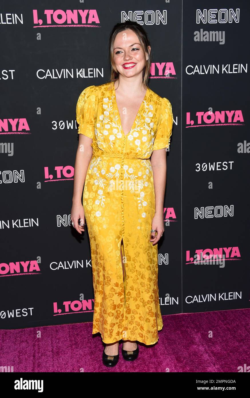 Actress Emily Meade attends the premiere of "I, Tonya" at Village East ...