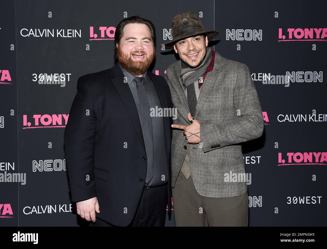 Actors Paul Walter Hauser, left, and Ricky Russert attend the premiere ...
