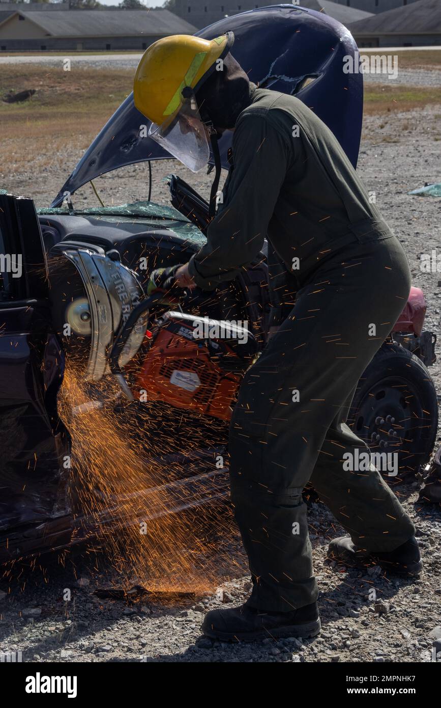 U.S. Marine Corps Cpl. Colton Morrill, Marine Corps firefighter ...