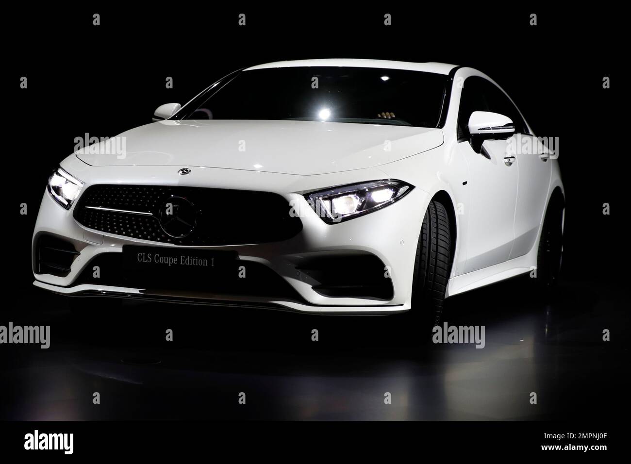 The 2019 Mercedes-Benz CLS coupe is revealed during the AutoMobility LA ...