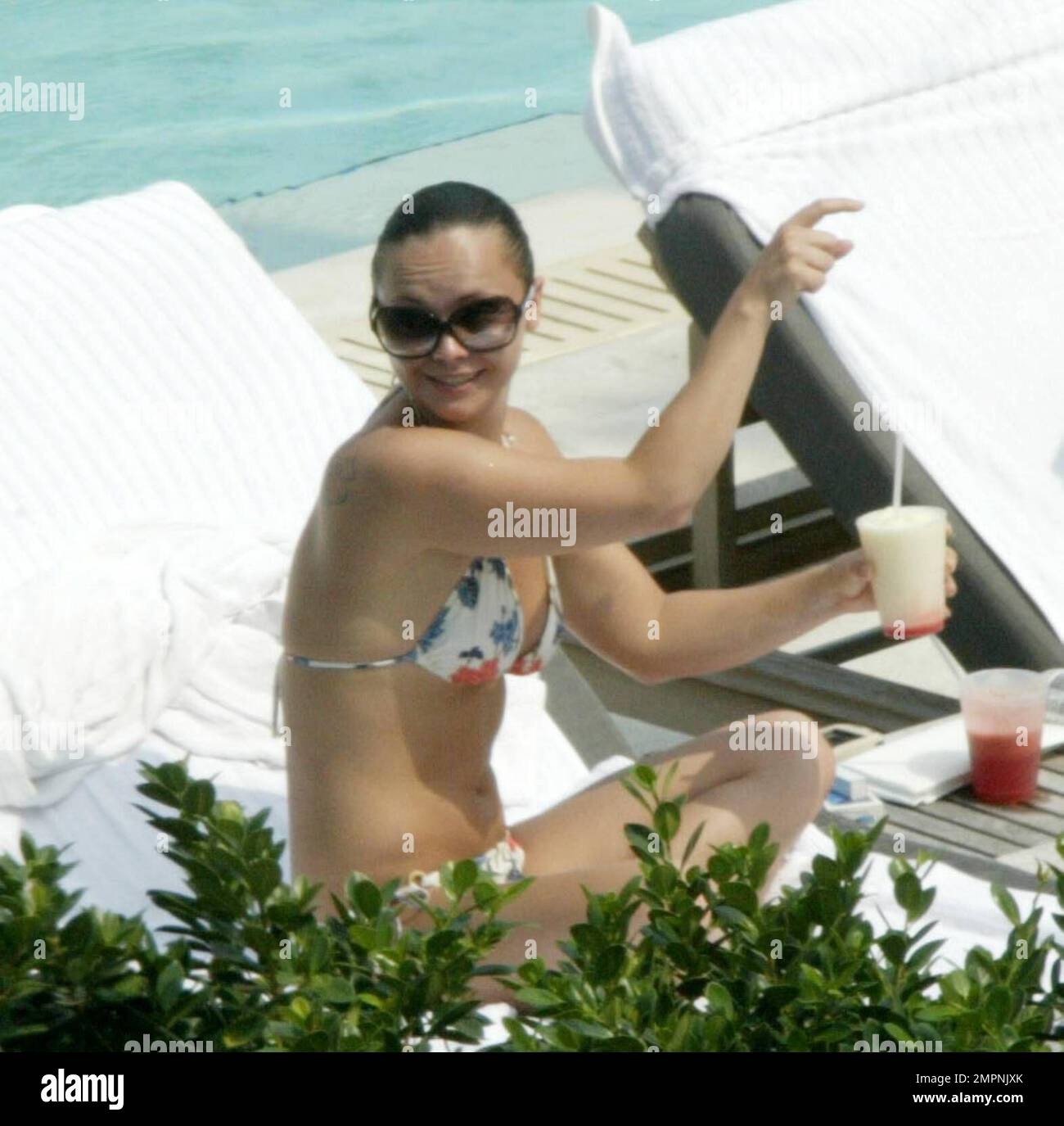 Exclusive!! Christina Ricci spends an afternoon poolside at a Miami Beach hotel. The actress ...