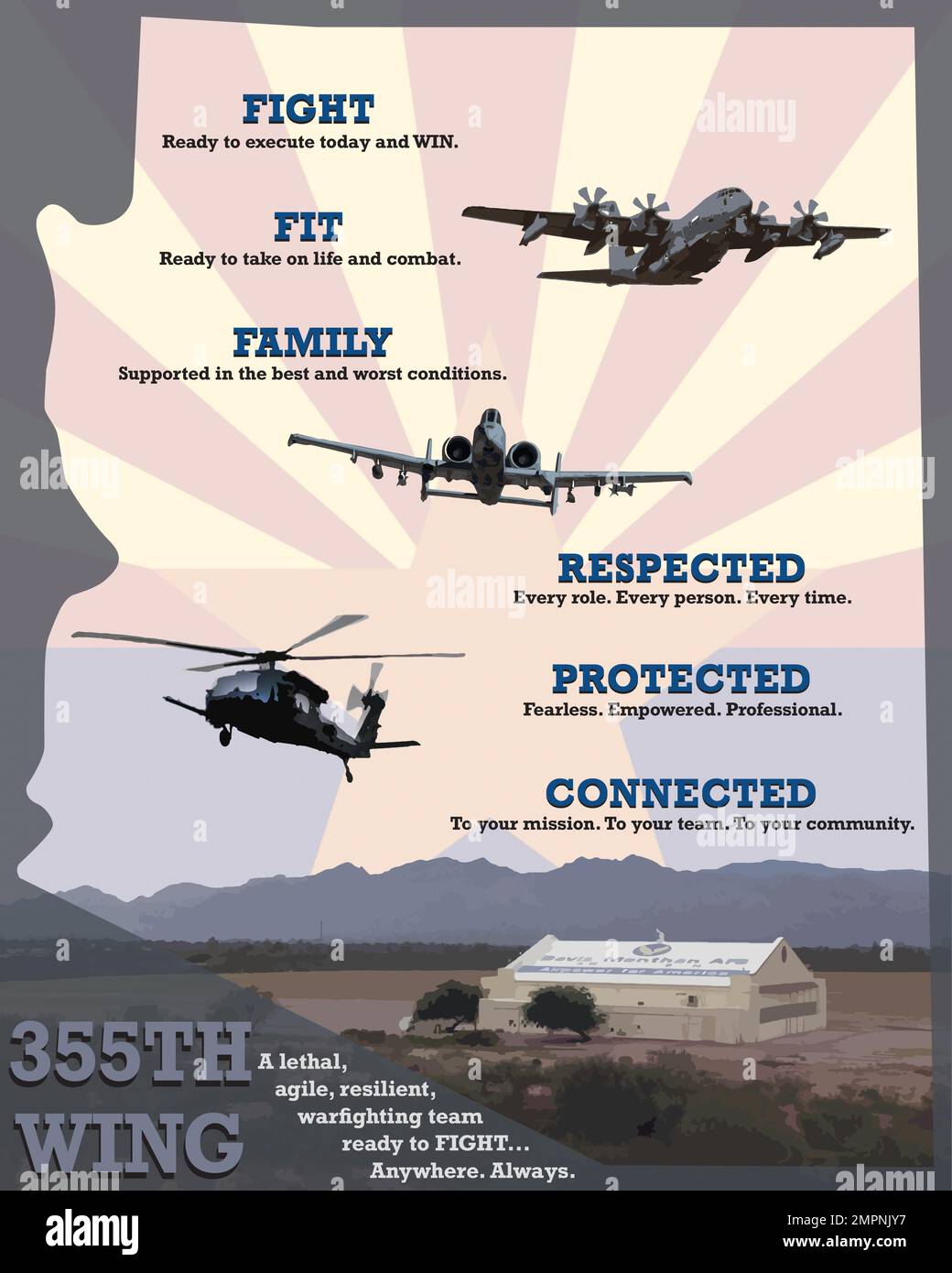 This layout and design graphic was created for the 355th Wing on Davis ...