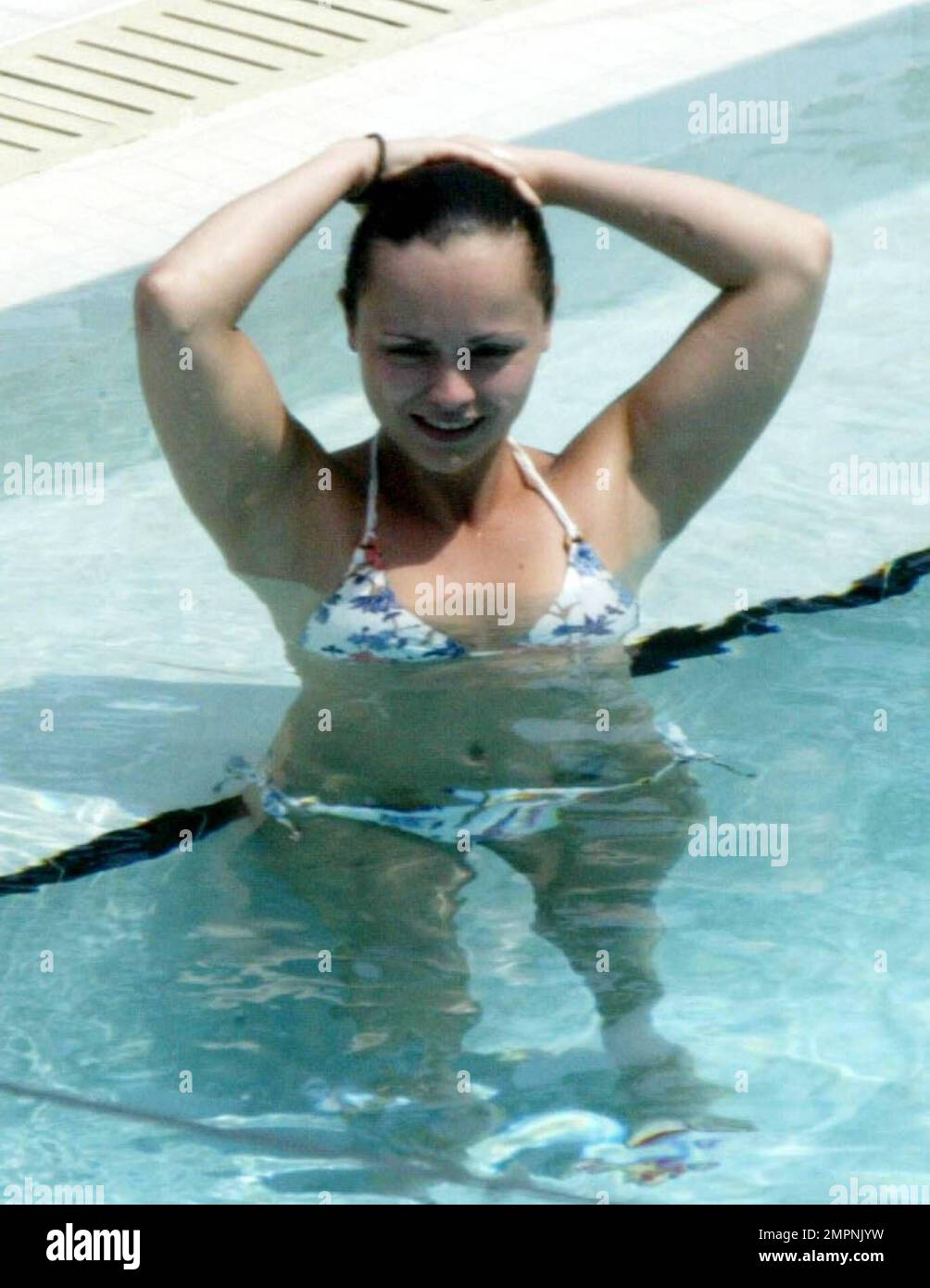 Exclusive!! Christina Ricci spends an afternoon poolside at a Miami Beach hotel. The actress ...