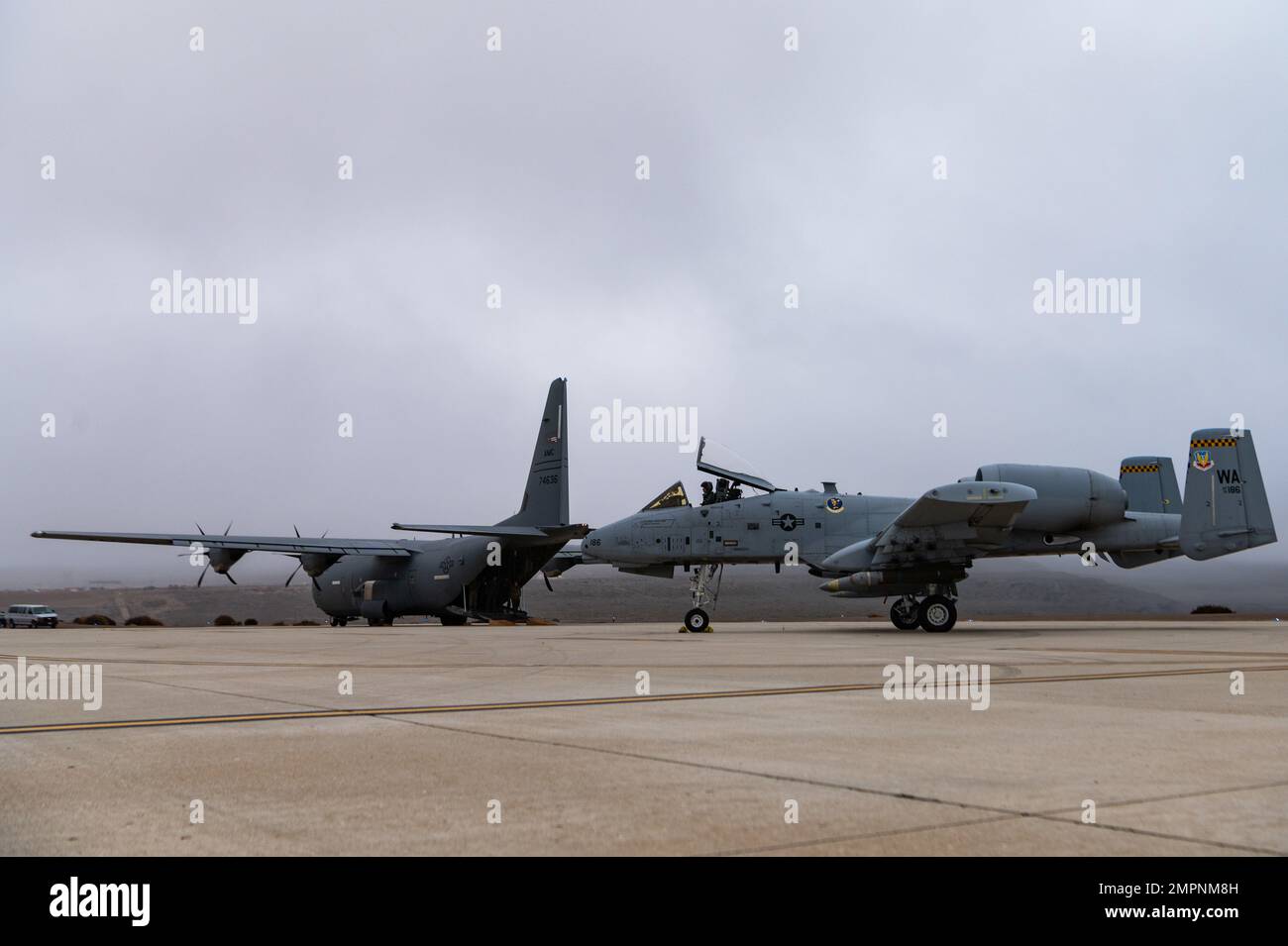 An A-10 Thunderbolt II assigned to the 66th Weapons Squadron (WPS) is ...