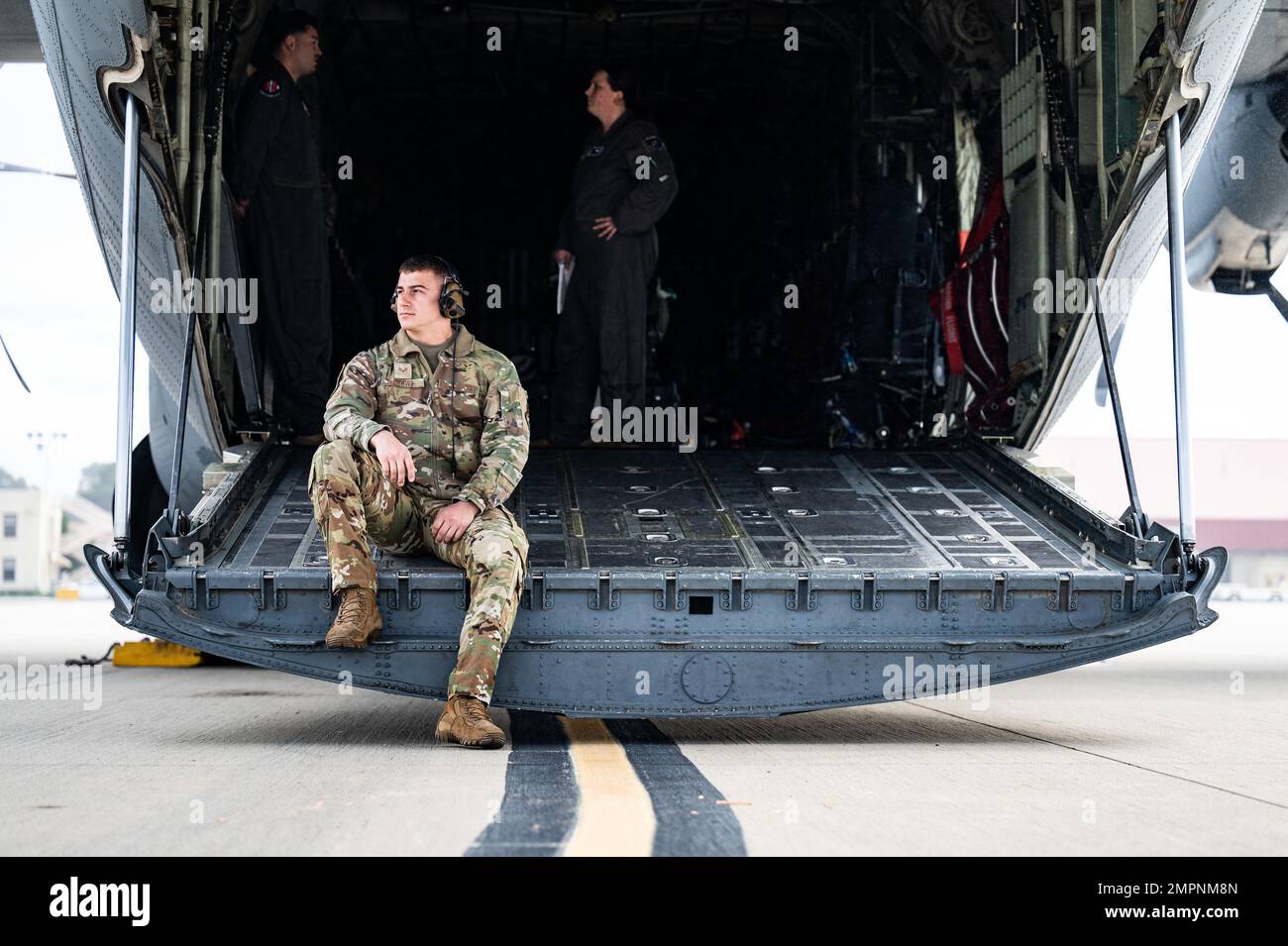 Senior Airman Fredrick Crowl, a flying crew chief for the 19th Air ...