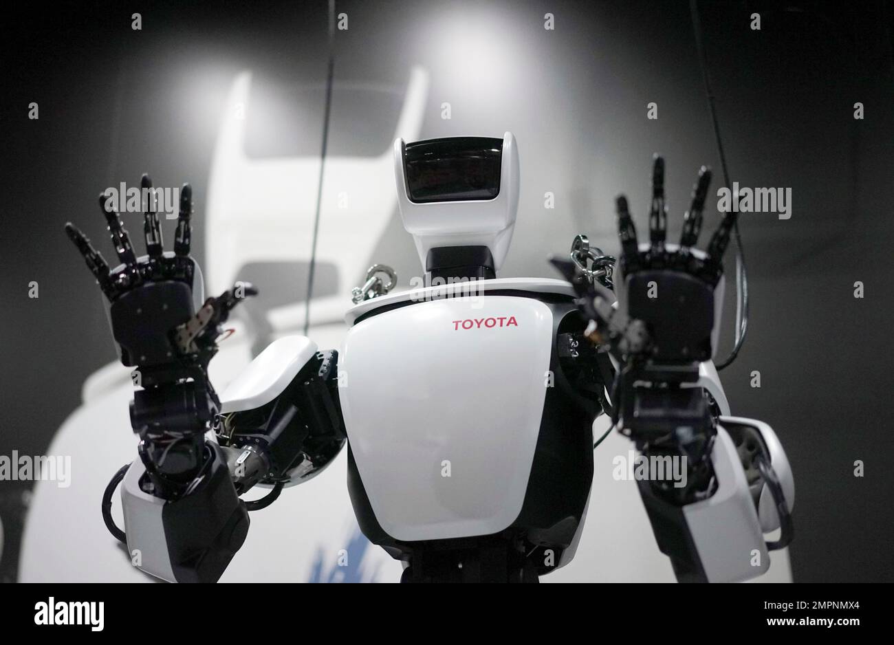 Toyota's third-generation humanoid T-HR3 robot is remotely controlled ...