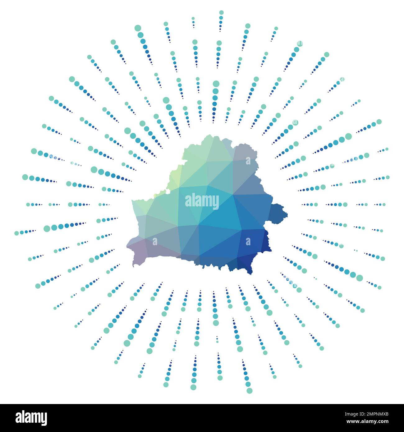 Belarus polygonal map hi-res stock photography and images - Alamy