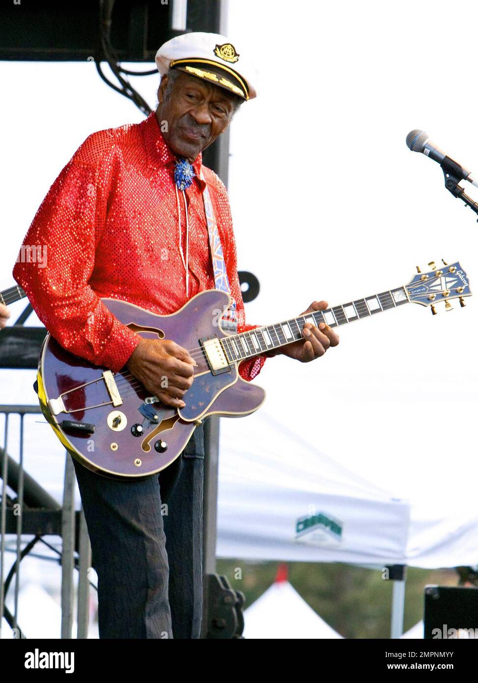 84-year-old rock legend Chuck Berry performs live at The Rockabilly ...