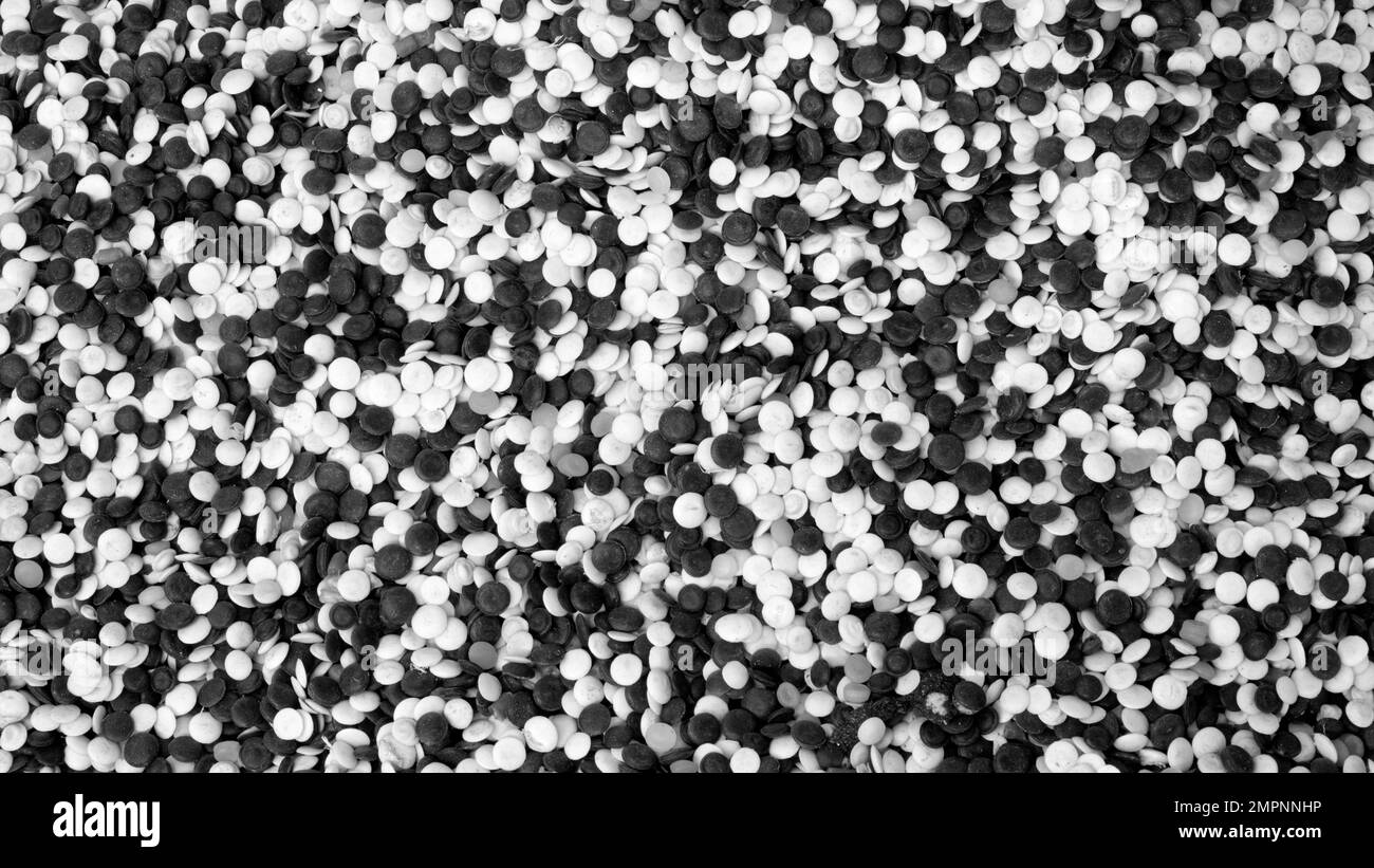 Texture black and white background of small round granules Stock Photo ...