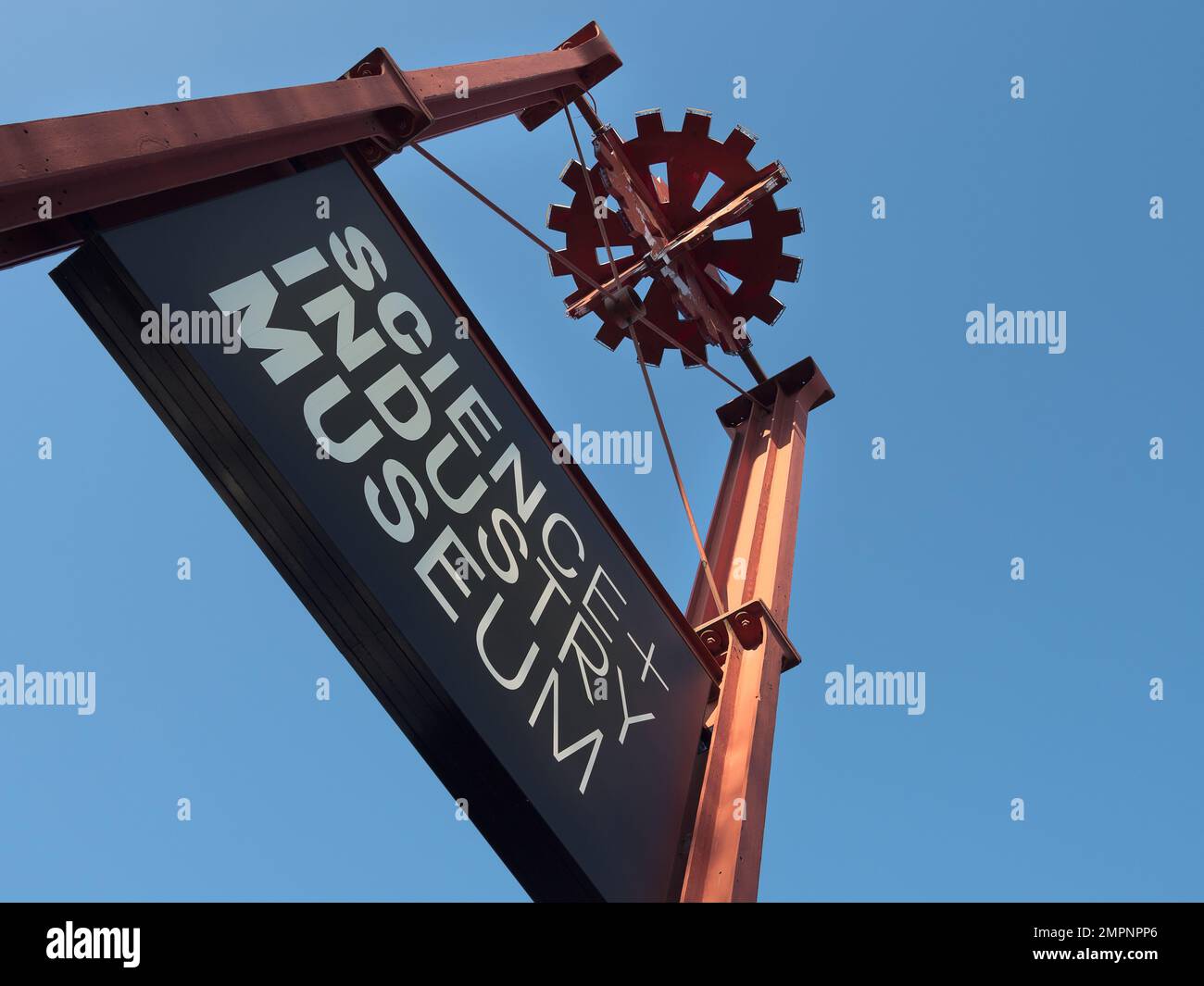 Manchester UK Jan 2023 Science and industry museum sign in Manchester ...