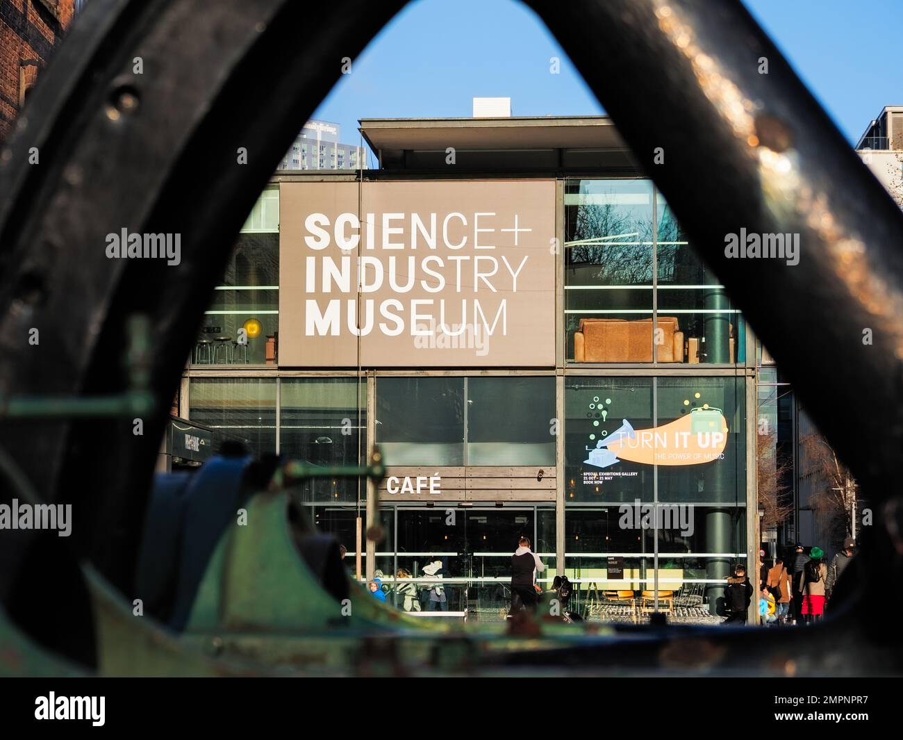 Manchester UK Jan 2023 Science and industry museum front entrance in ...