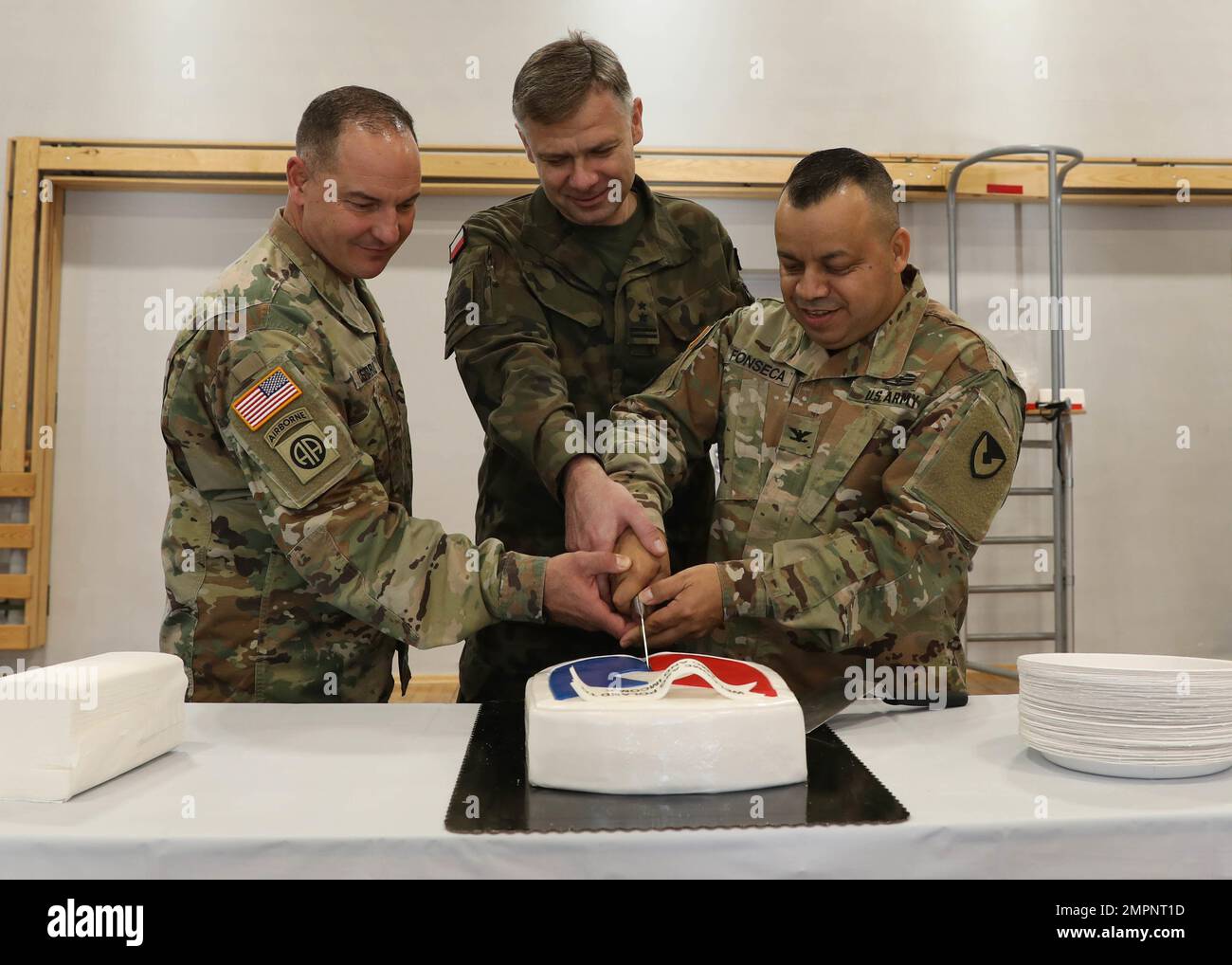 From left to right, U.S. Army Sgt. Maj. Joseph Cistaro, senior enlisted ...