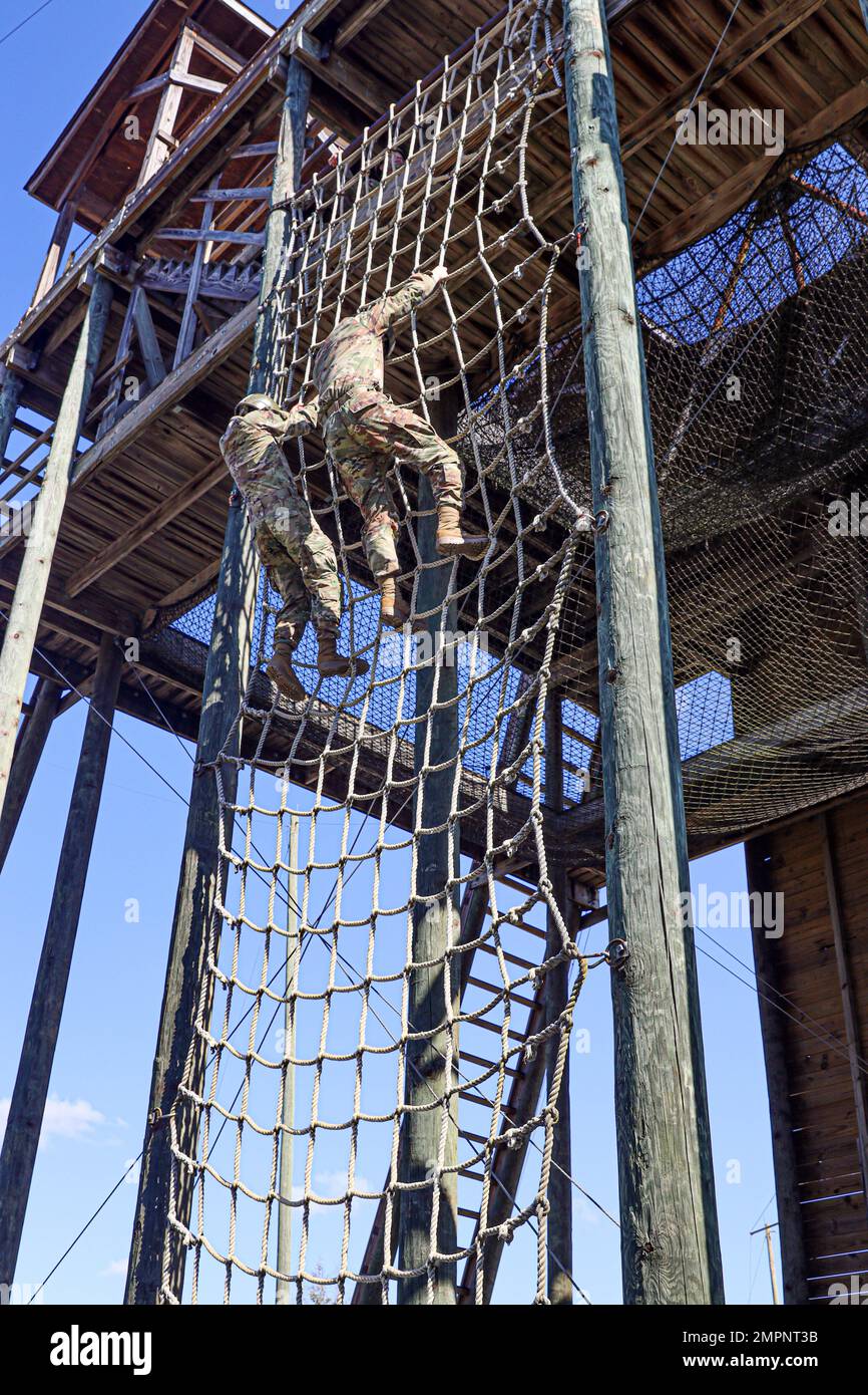 U.S. Army Infantry soldiers-in-training assigned to Alpha Company, 2nd ...