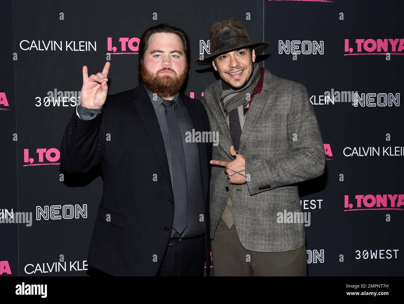 Actors Paul Walter Hauser, left, and Ricky Russert attend the premiere ...