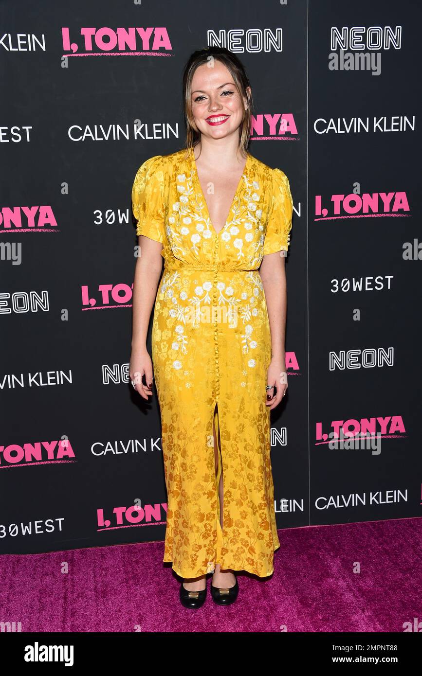 Actress Emily Meade attends the premiere of "I, Tonya" at Village East ...