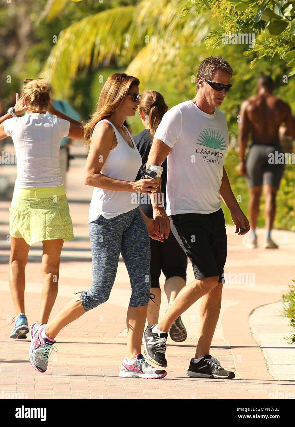 Cindy Crawford and husband Rande Gerber are seen out for a walk in ...