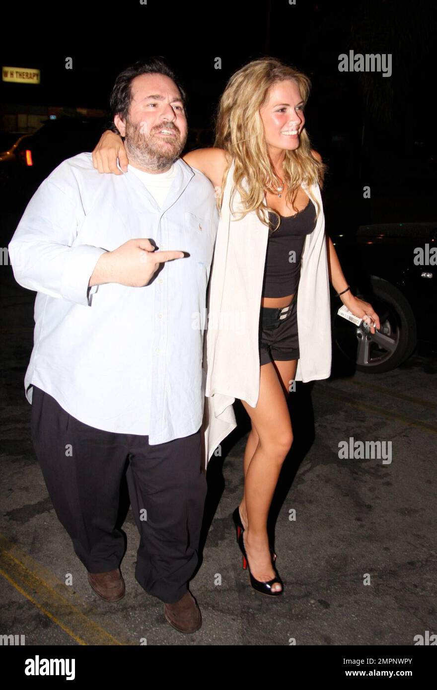 Model and actress Cindy Taylor spends an evening with friends at the ...