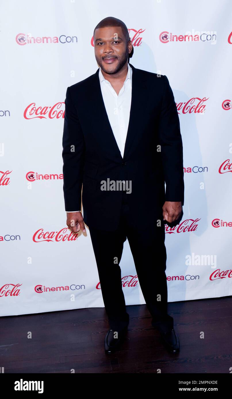 Tyler Perry poses for photographers at the 2011 CinemaCon Big Screen ...