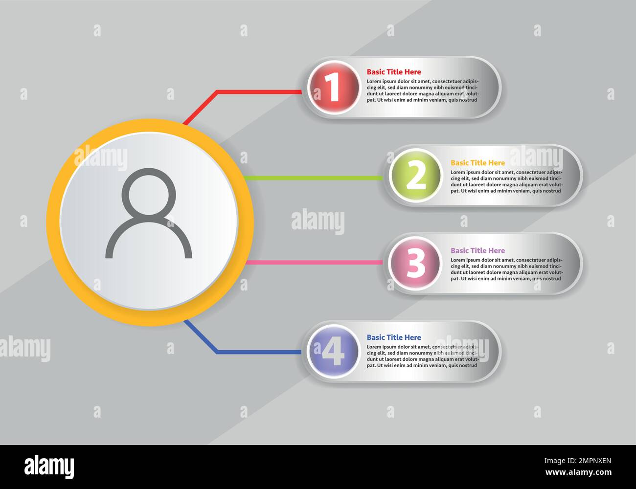Vector Infographic label design template with icons and 4 options or ...