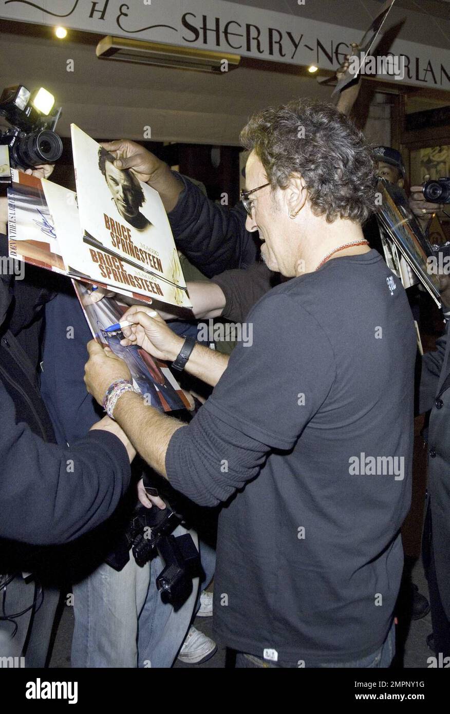 Bruce Springsteen attends a party supporting Barack Obama hosted by ...