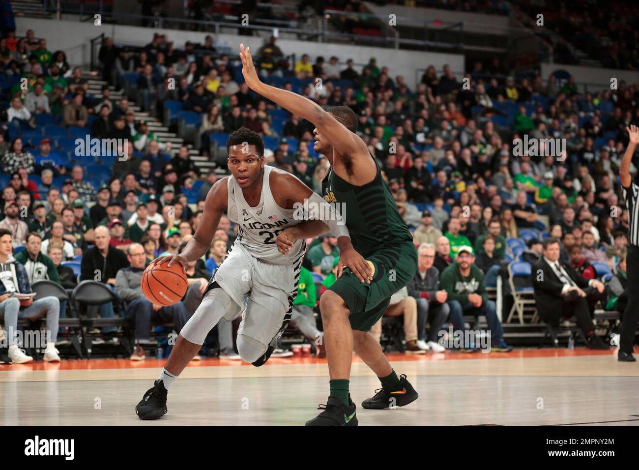 Connecticut Josh Carlton (25) during an NCAA college basketball game ...