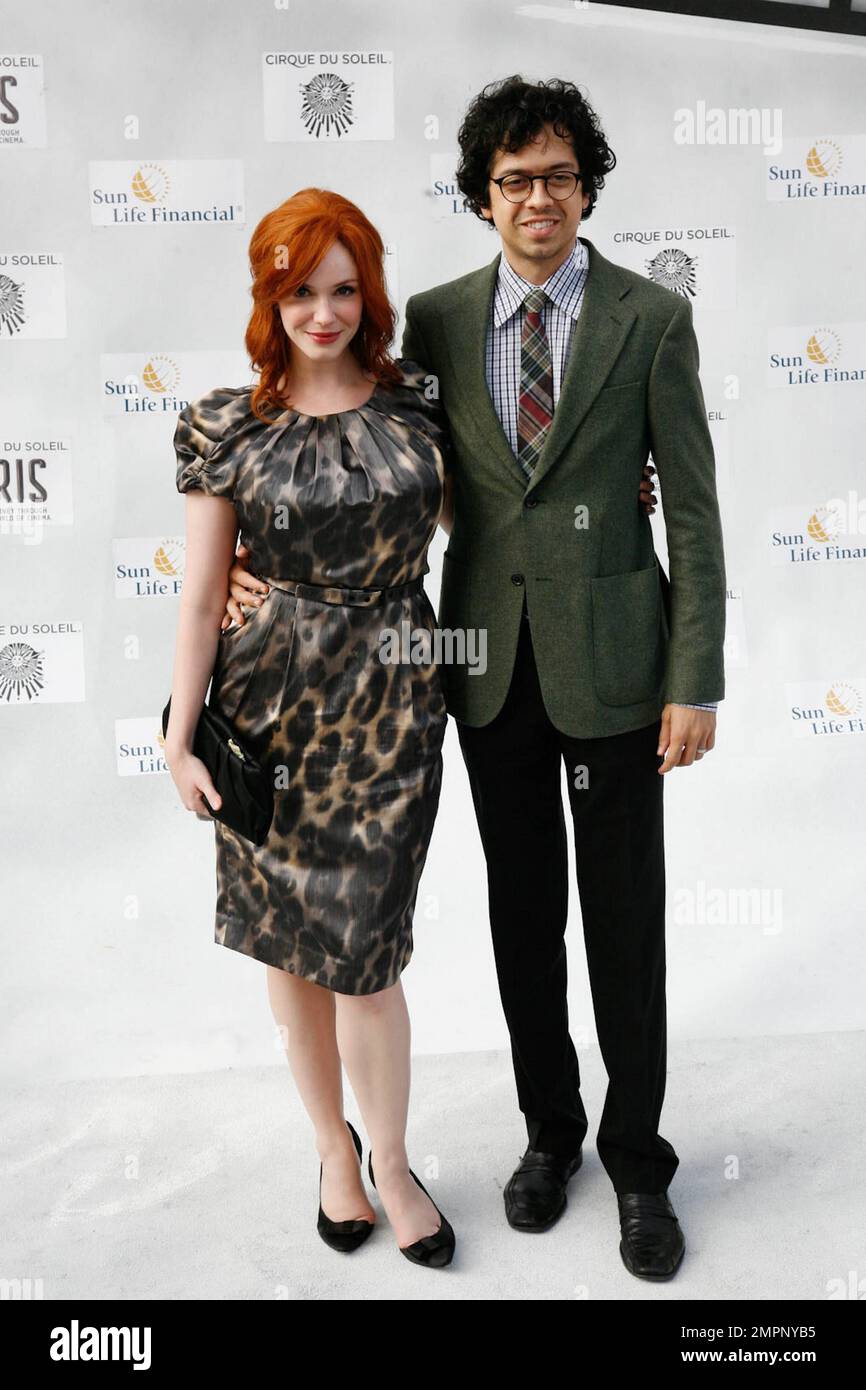 Christina Hendricks and Geoffrey Arend at the Premiere of "Iris" - A ...