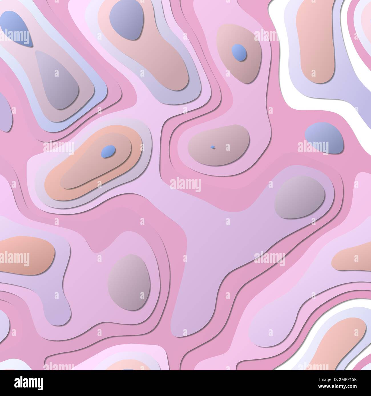 Colorful abstract layers. Papercut style background. Vibrant 3D ...