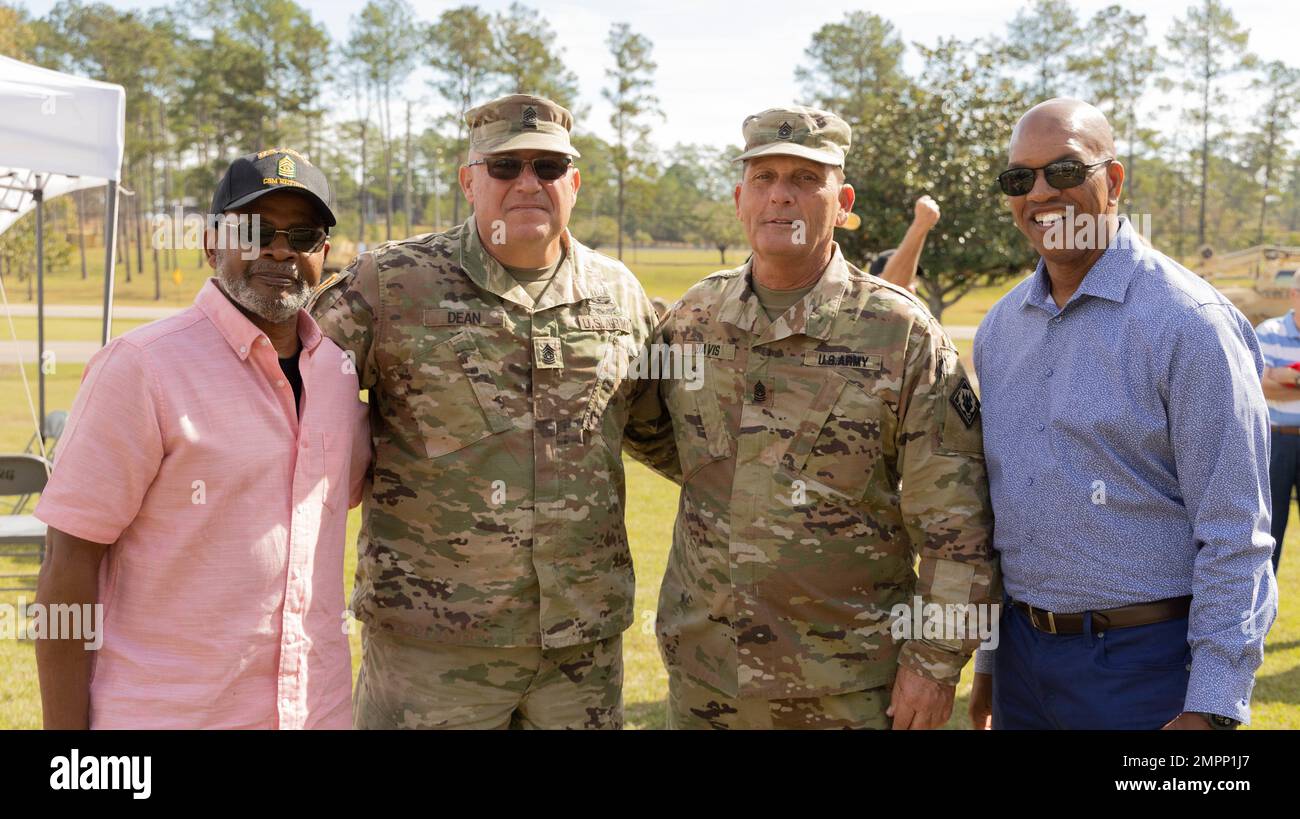 From left, Command Sgt. Maj. (Ret.) Fredrick Rountree, Command Sgt. Maj ...