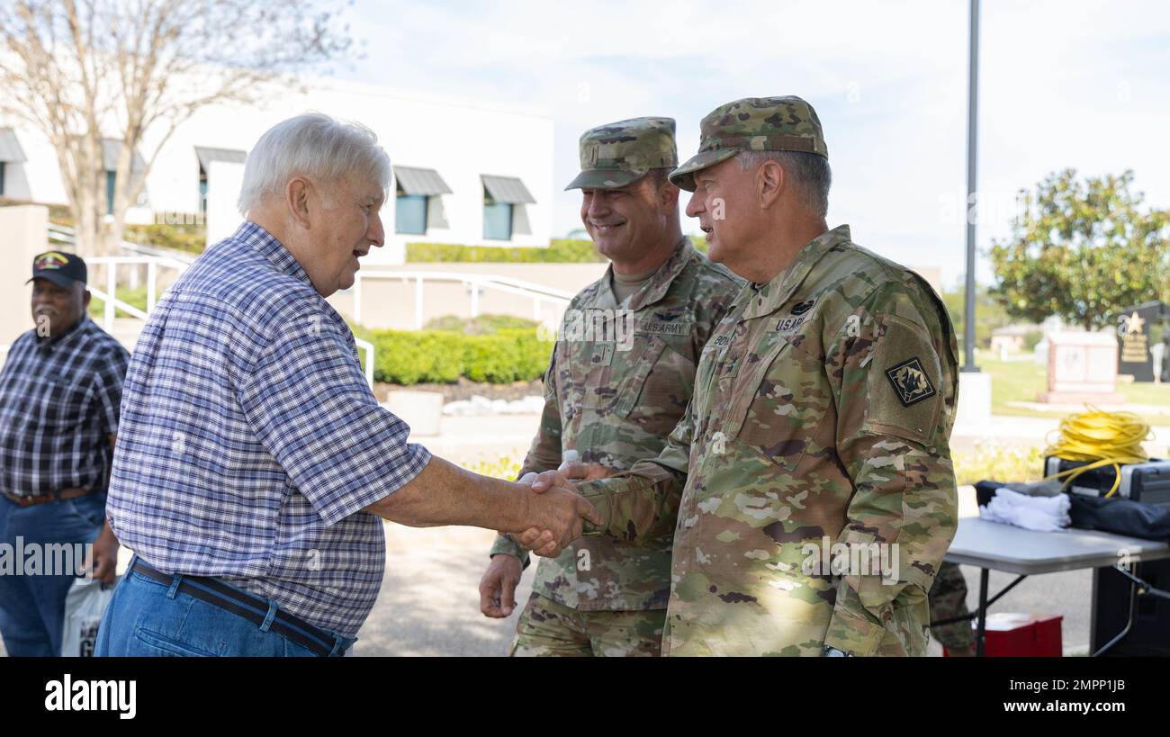 Maj. Gen. Janson D. Boyles (right), the adjutant general of Mississippi ...
