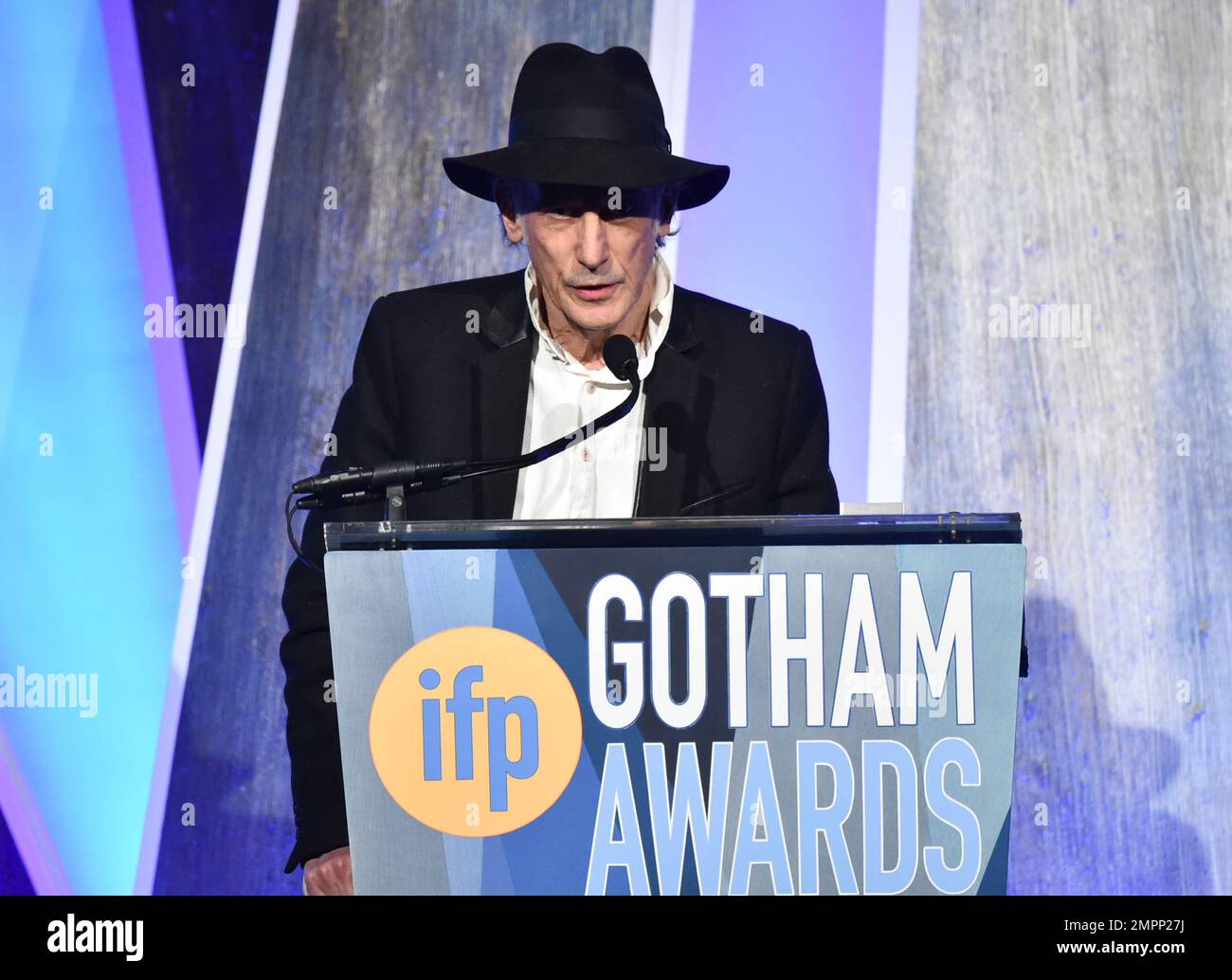 Cinematographer Ed Lachman accepts the tribute award at the 27th annual ...