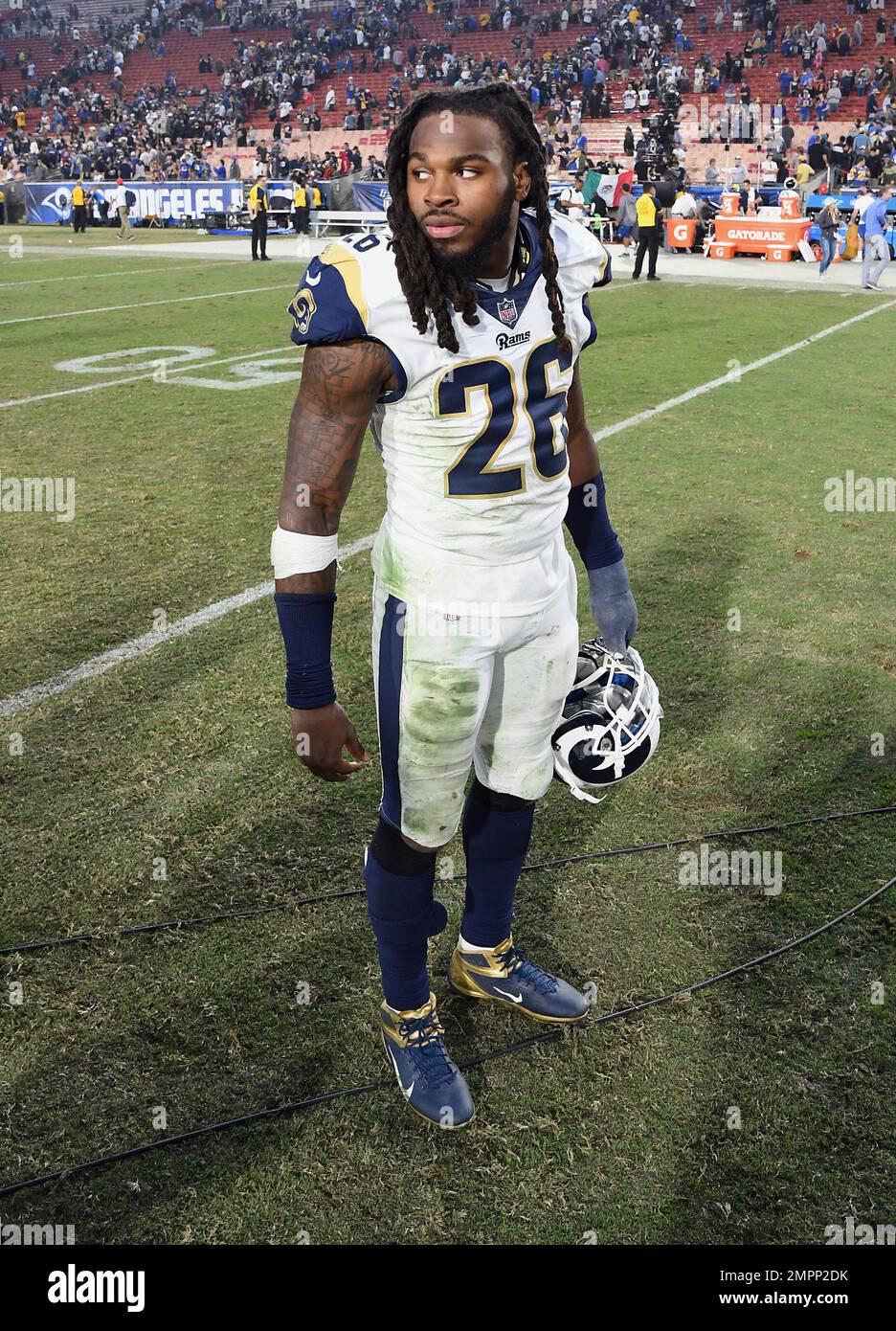 Los Angeles Rams linebacker Mark Barron (26) on the field after the ...