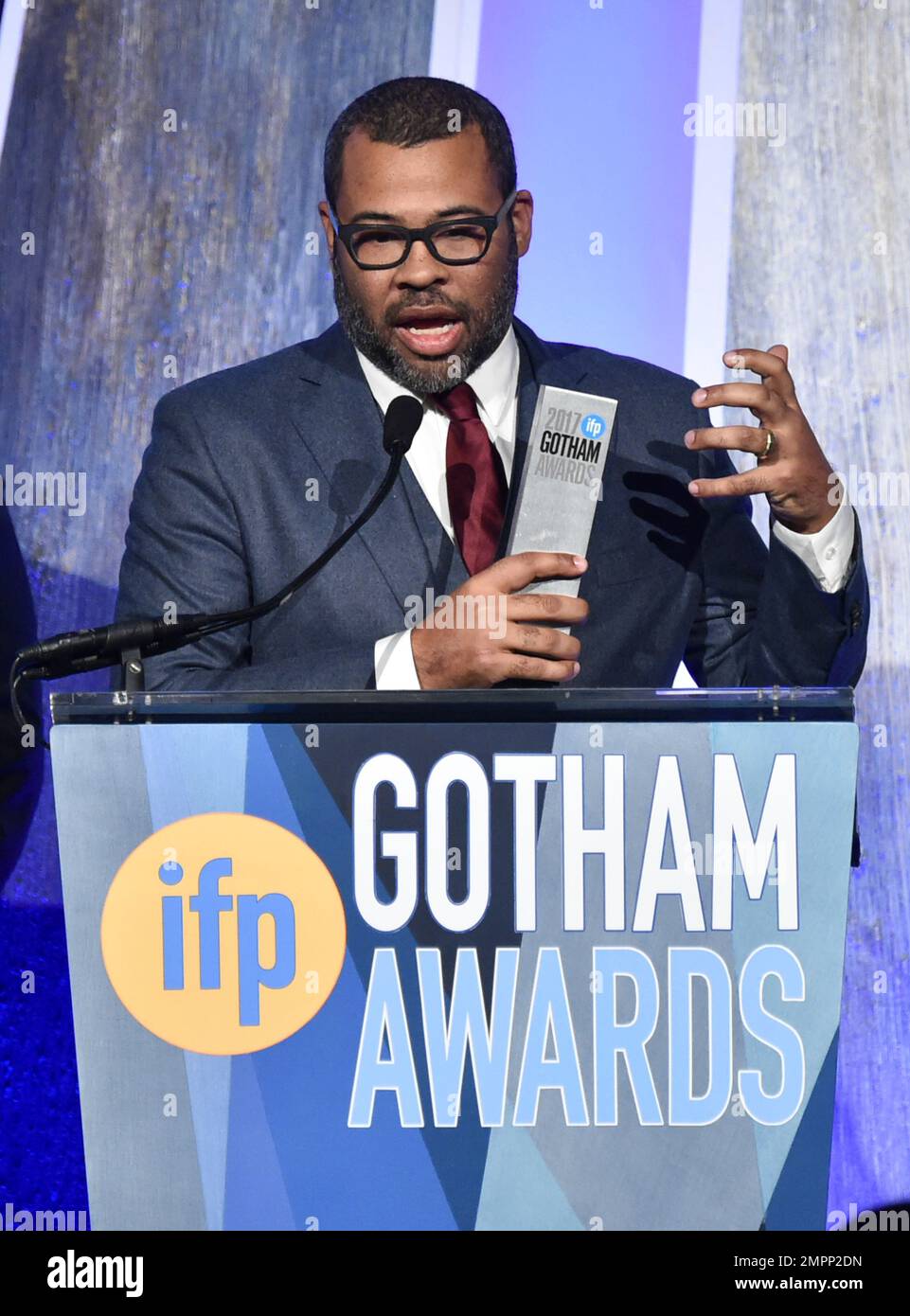 Director Jordan Peele accepts the audience award for "Get Out" at the ...