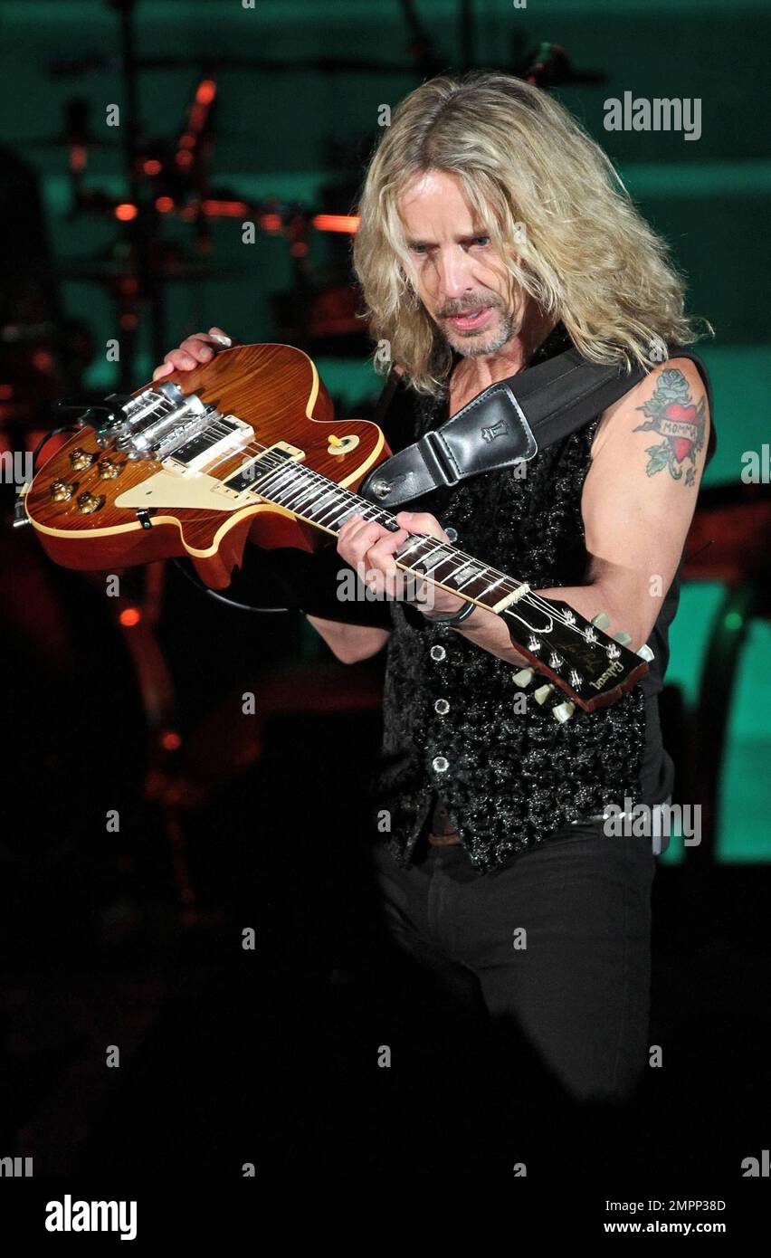 Tommy Shaw of the classic rock band Styx performs in concert at the ...