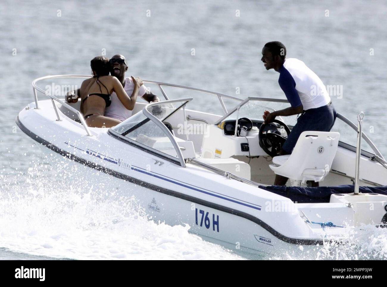 French football player Claude Makelele and his girlfriend, who bears an ...