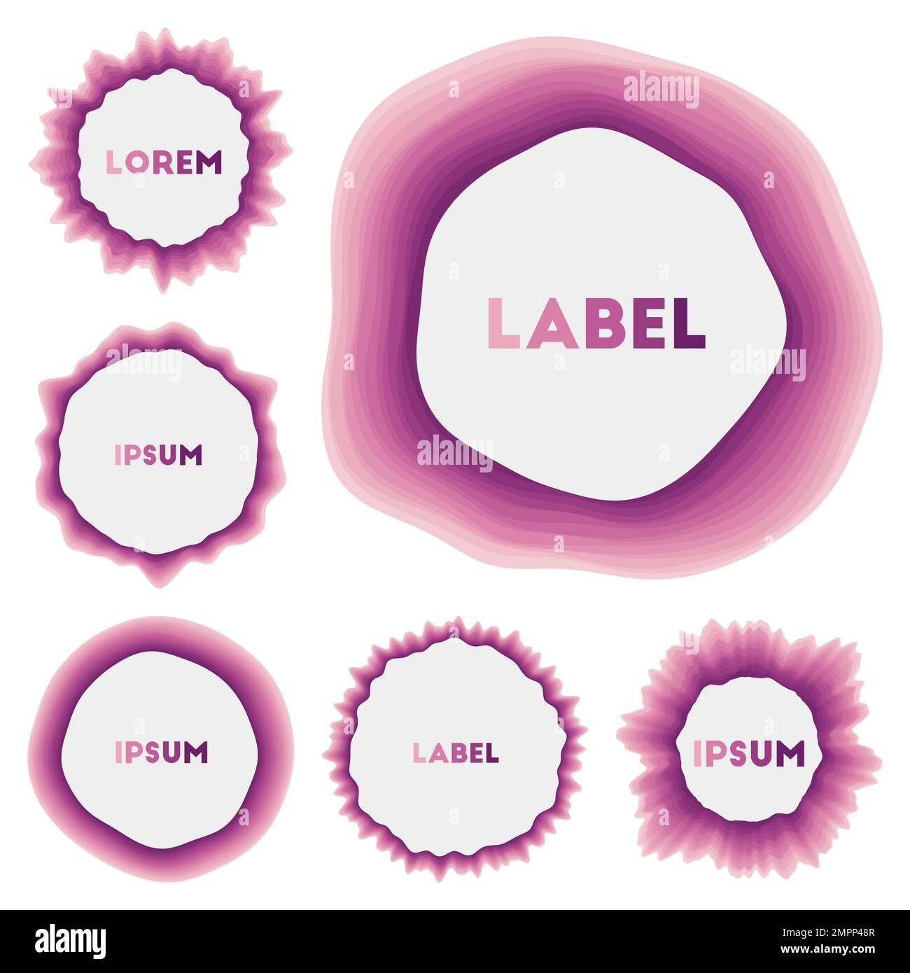 Colorful round banner. Amazing circular backgrounds. Powerful vector ...
