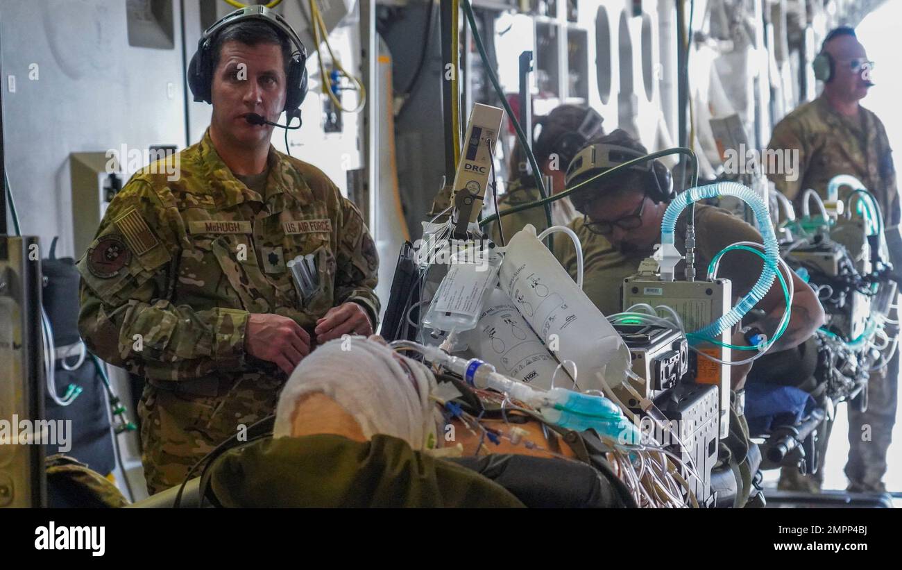 Air Force Lt. Col. Bryan McHugh, 88th Medical Group, Critical Care Air ...