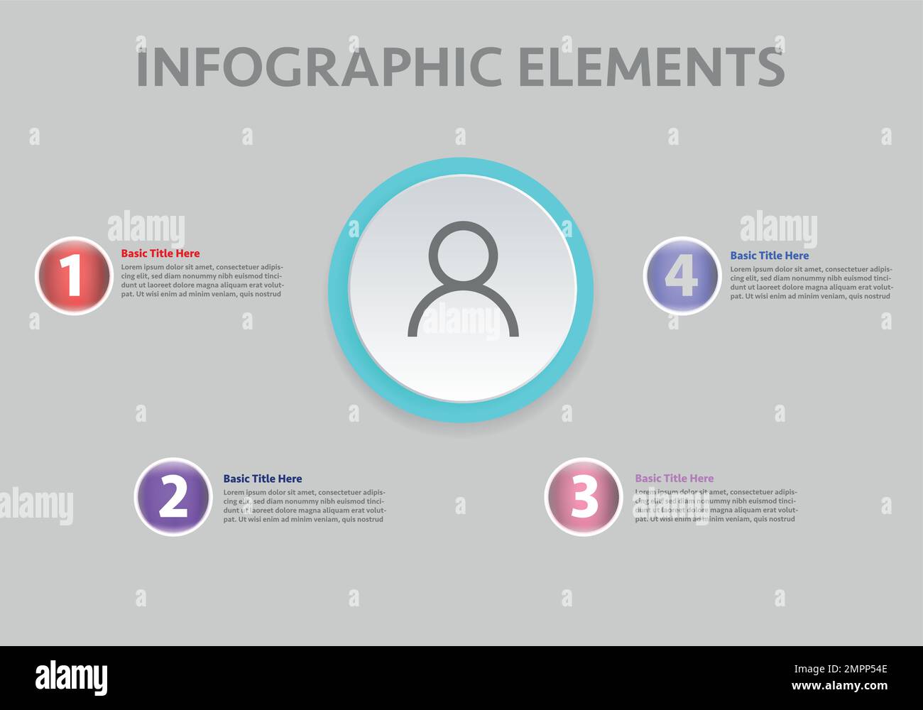 Vector Infographic label design template with icons and 4 options or ...
